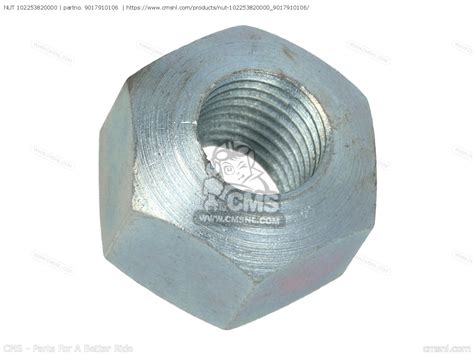 9017910106 Nut 102253820000 Yamaha Buy The 90179 10106 00 At Cmsnl