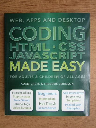 Adam Crute Coding Html Css Javascript Made Easy Cumpără