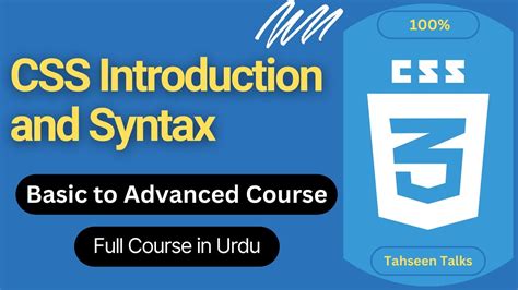 Css Introduction And Syntax Css Basic To Advanced Web Development