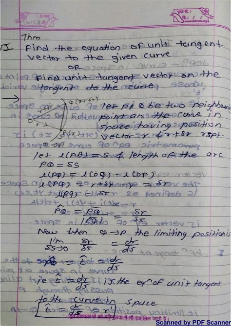 SOLUTION Curve In Space Theorem Example Studypool