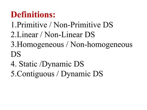 Data Structures Unit 1 PPTX