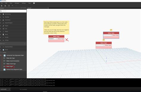 Rebar Style Node Error Dynamo For Rebar Packages Dynamo