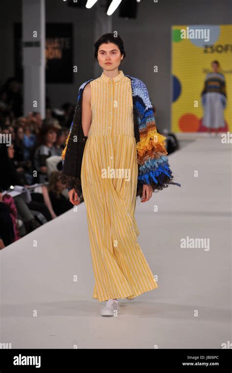 London Uk 07th June 2017 Model Wearing Designs By Zsofia Juhasz Of