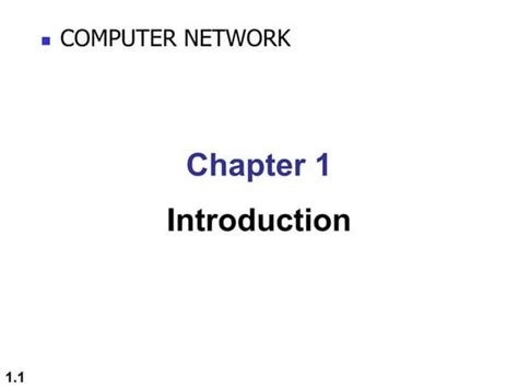 Introduction To Computer Networks Lecture Slides Ppt Ppt