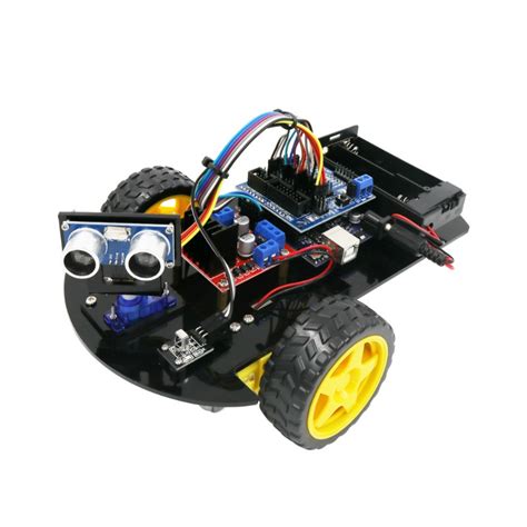 [ready Stock] Lafvin Arduino 2wd Smart Robot Car Chassis Kit With Cd Tutorial Diy Coding Robot