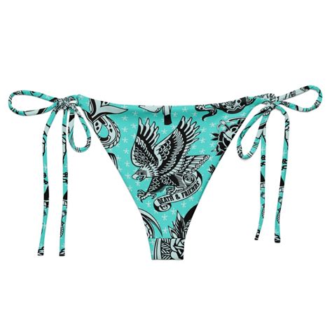 Full Set Nautical Eco String Tattoo Bikini Tattoo Clothing Brand