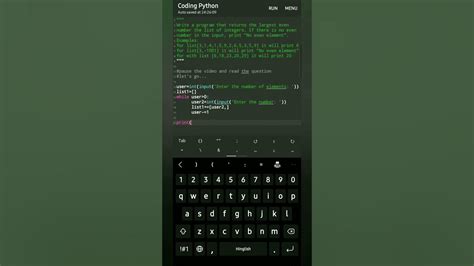 Wap That Returns The Largest Even Number In A Listif There Is No Even Number In The Input