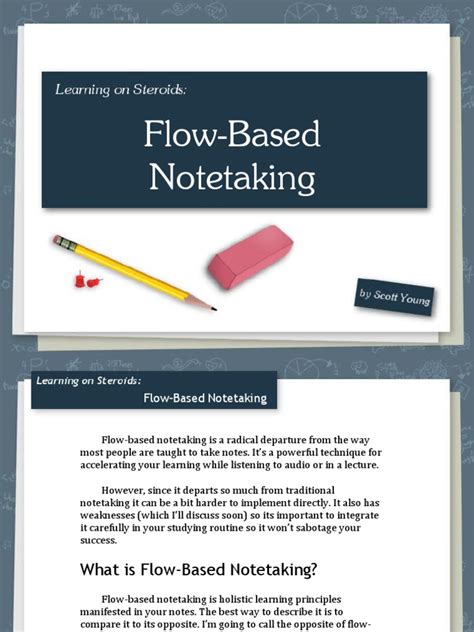 Flow Based Note Taking Lecture Learning