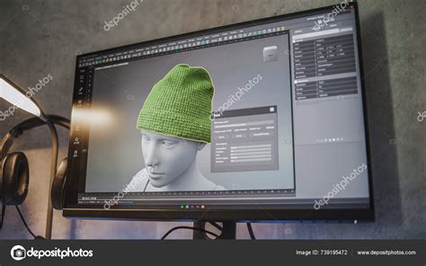 Interface Professional Modeling Design Software Displayed Computer Monitor Unrecognizable