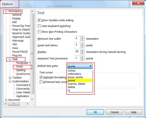 How To Set Text Units To Points CorelDRAW X CorelDRAW Graphics Suite X CorelDRAW