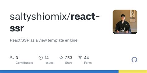 Github Saltyshiomixreact Ssr React Ssr As A View Template Engine