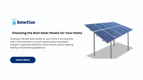 Choosing The Best Solar Panels For Your Home A Complete Guide