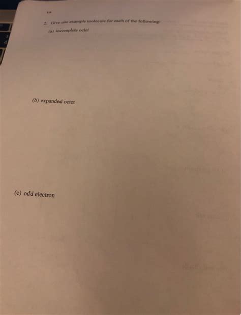 Solved Experiment Lewis Structures And Molecular Geometry Chegg Com