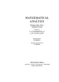 Mathematical Analysis Functions Limits Series Continued Fractions PDF