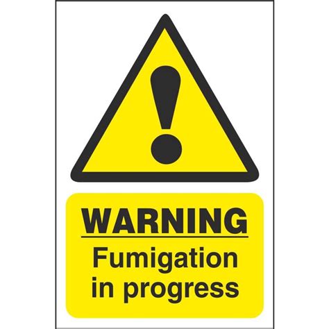 Warning Fumigation In Progress Farm Signs Hazard Farm Safety Signs