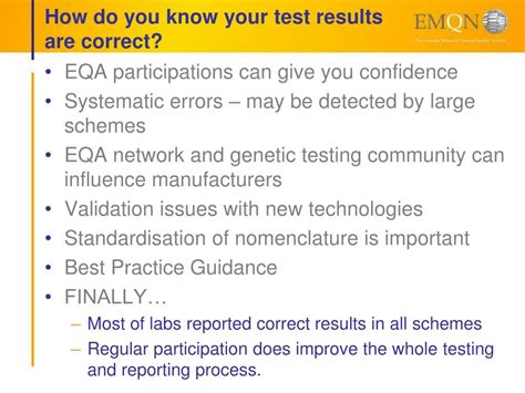 Ppt Improving Test Standardisation And Quality The Role Of Eqa Powerpoint Presentation Id