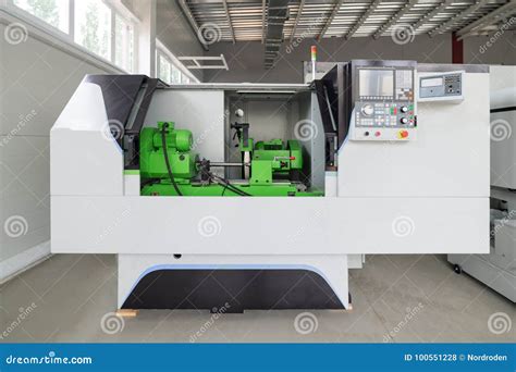 CNC Grinding Machine Stock Photo Image Of Production