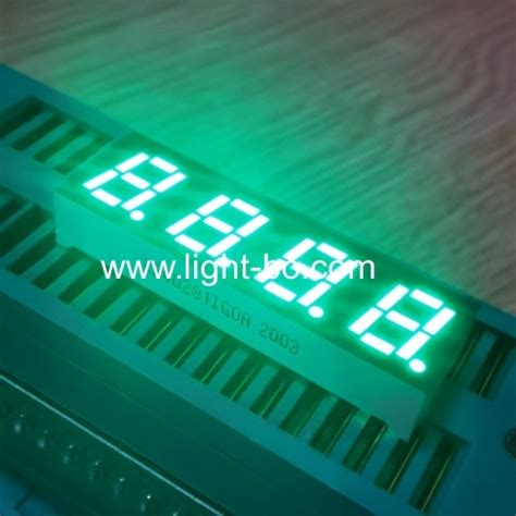 Pure Green 0 28 4 Digit 7 Segment Led Display Common Anode For Temperature Humidity Control