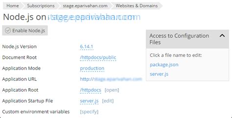 How To Enable Nodejs Support In Plesk Diadem Technologies Support Knowledgebase