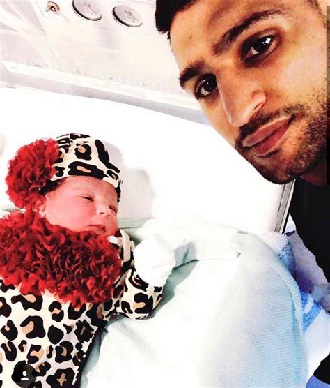 Boxer Amir Khan With His Newborn Daughter Sports Images And Photos