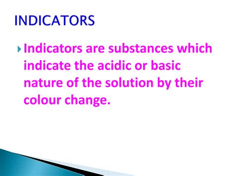 Acid Base Indicators Pptx