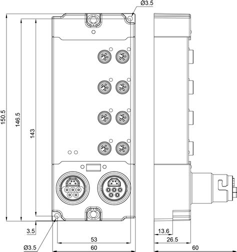 EP EtherCAT Box Port Junction With Power Supply ENP B Beckhoff USA
