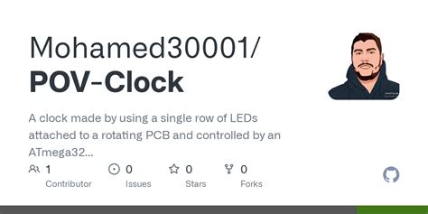 Github Mohamed30001pov Clock A Clock Made By Using A Single Row Of