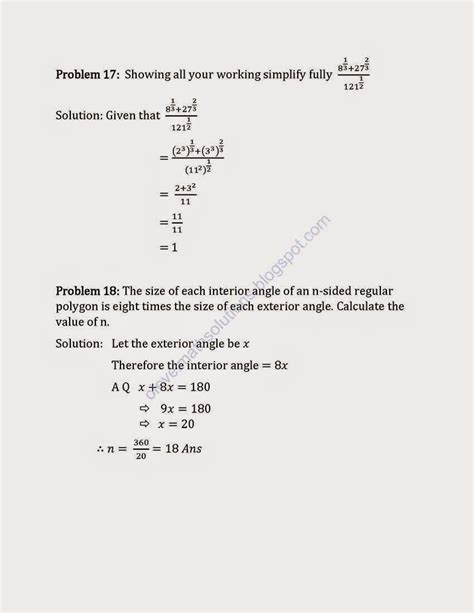 Igcse Mathematics B May 2011 Paper 1 ~ O Level A Level Math Solutions
