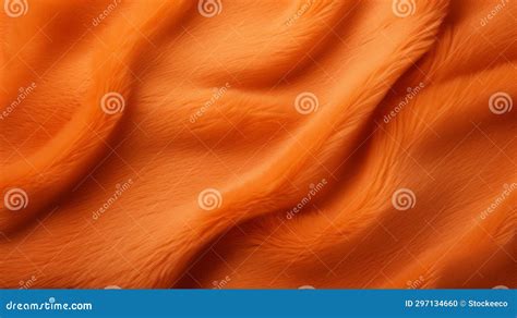 Vibrant Orange Silk Fabric Texture Close Up Shots And Textural