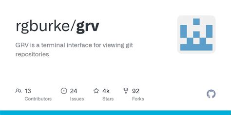 Grv Terminal Interface For Viewing Git Repositories Rlinux