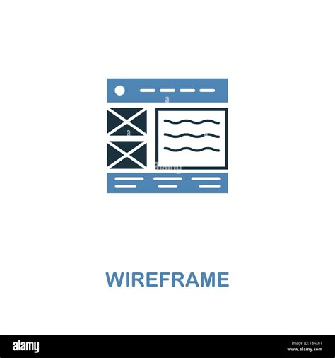 Wireframe Creative Icon In Two Colors Premium Style Design From Web