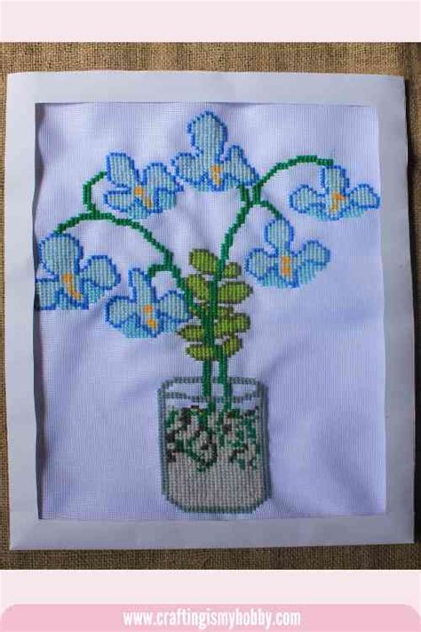 Cross Stitch Orchid Crafting Is My Hobby