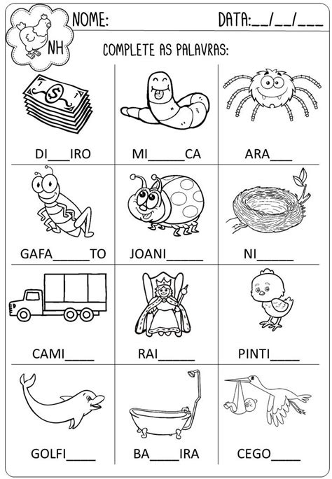 Atividades Ch Nh E Lh Artofit