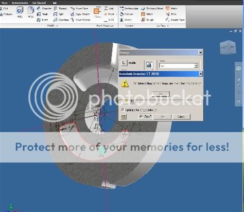 Sweep On Self Intersecting Path Autodesk Inventor Autocad Forums