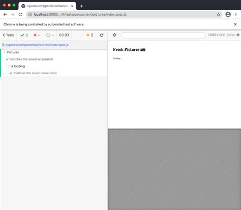 cypress screenshots for react components · michael mangialardi