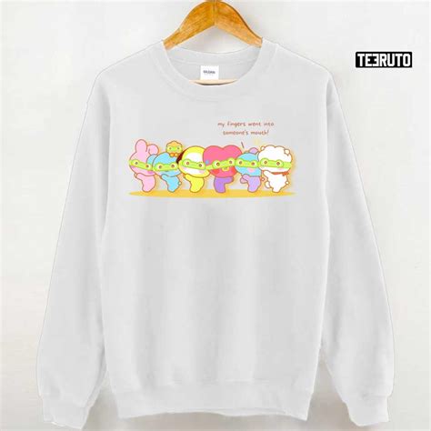 Run Bts Frog Fold Cute And Funny Bts Bt21 Character Minini Unisex Hoodie Teeruto