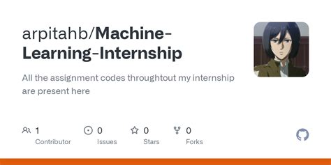 Github Arpitahb Machine Learning Internship All The Assignment Codes Throughtout My