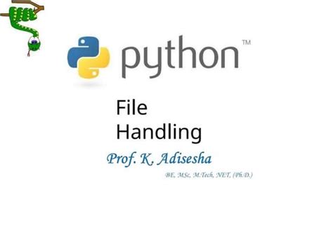 File Handling Python Ppt