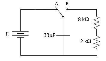 Solved In The Circuit Shown The Capacitor Is Charged In Chegg Com