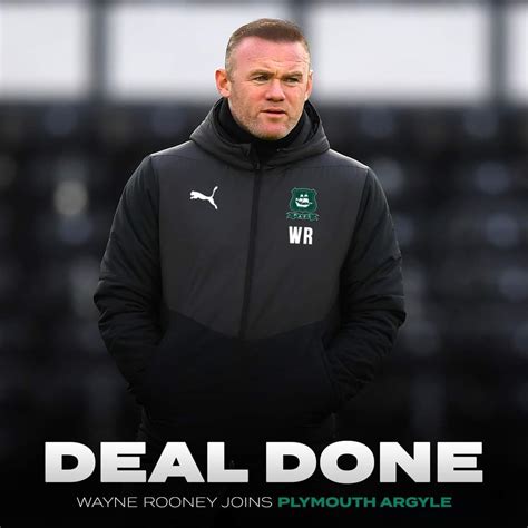 속보 웨인 루니 플리머스 아가일 감독 부임 던딜 해외축구 에펨코리아