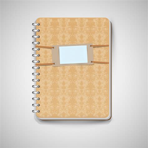 Brown Notebook Vector 321915 Vector Art At Vecteezy
