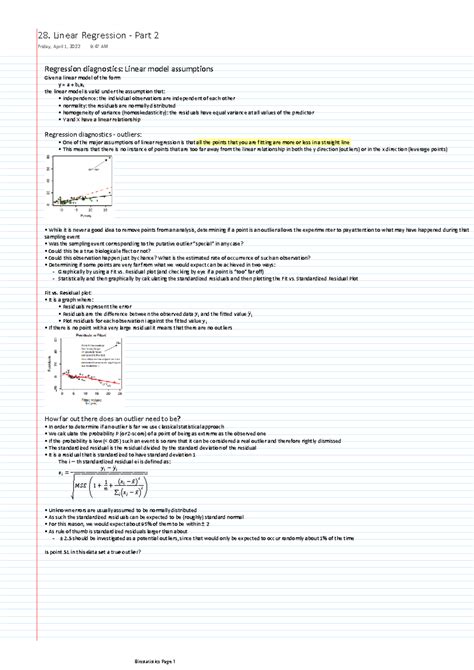 28 linear regression part 2 regression diagnostics linear model