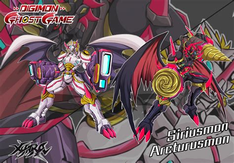 Arcturusmon Siriusmon Digimon Highres 2boys Cape Claws Digimon