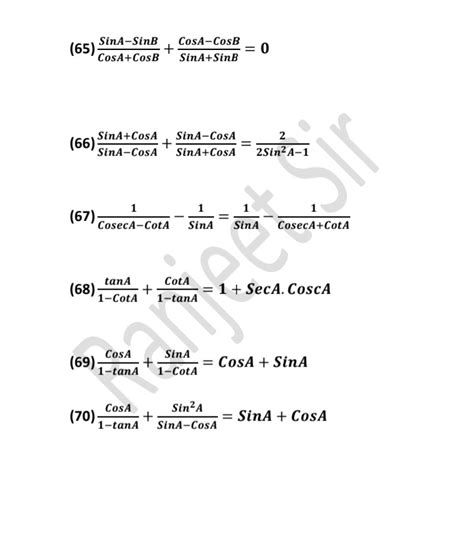 Trigonometry For Class X And Xi