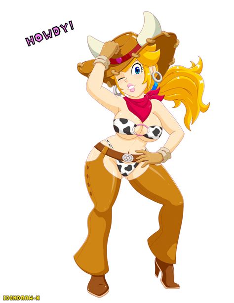 Rule 34 Bikini Cowgirl Peach Cowgirl Position Idendrawx Mario Series Nintendo Princess Peach