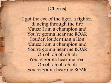Katy Perry Roar Lyrics