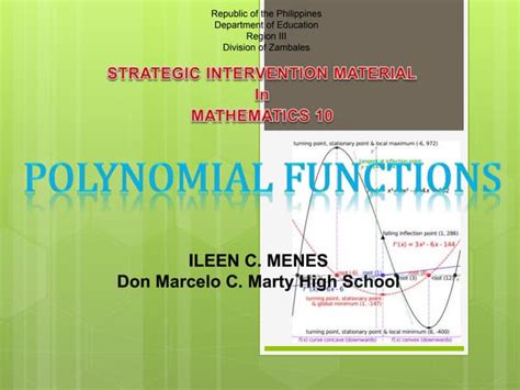Simmathematics 10 Polynomial Functions Pptx