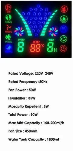 Fiber Black Mistifier Mist Fan For Air Cooling Fan Size 16 Id 20988958855