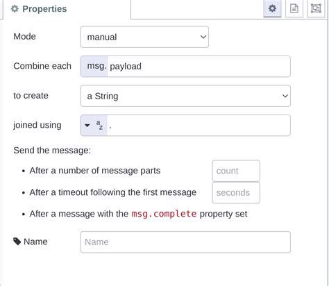 In Node Red How Can I Change A String Of Letters To Have A Full Stop