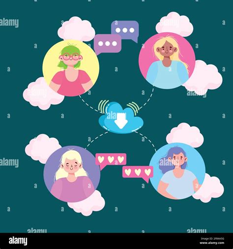 People Cloud Computing Data Technology Stock Vector Image Art Alamy
